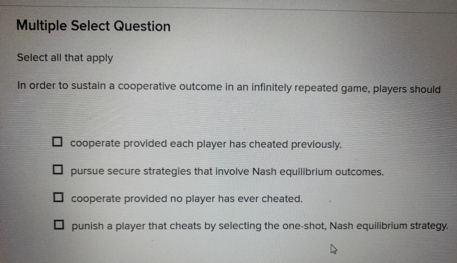 Solved Multiple Select QuestionSelect all that applyIn order | Chegg.com