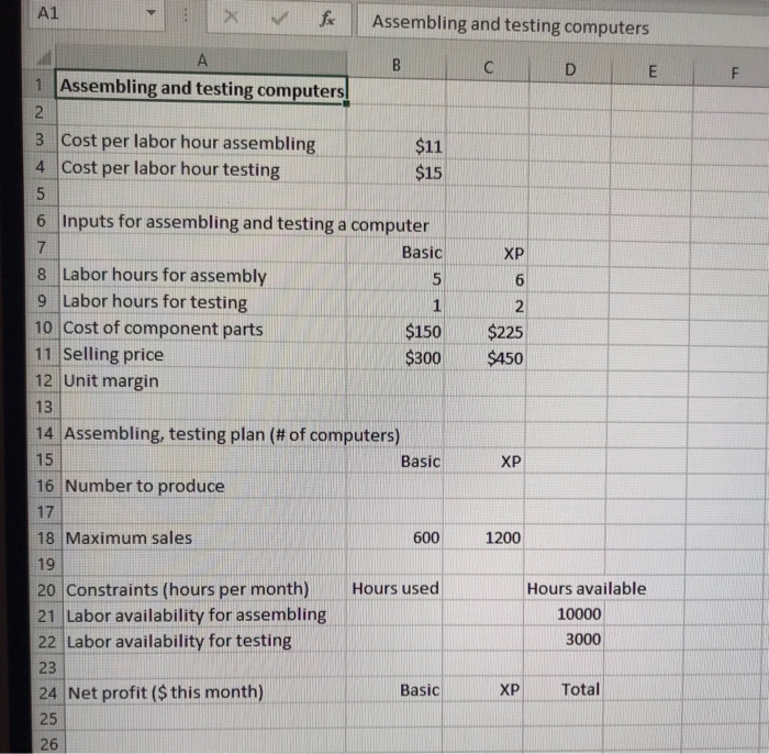 Solved 2. In PC Tech's product mix problem, assume there is | Chegg.com