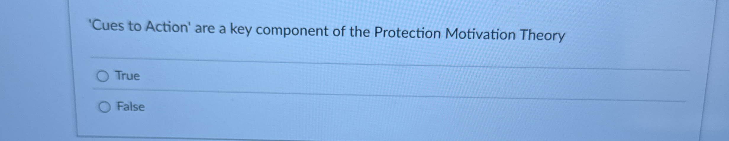 Solved 'Cues to Action' are a key component of the | Chegg.com