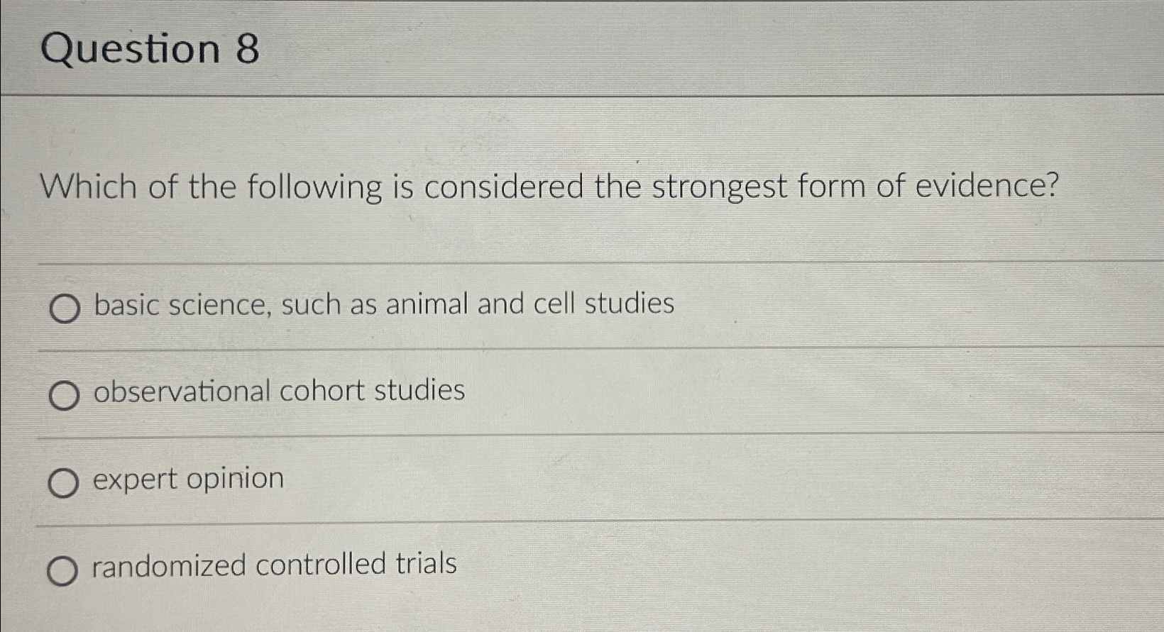 Solved Question 8Which of the following is considered the | Chegg.com