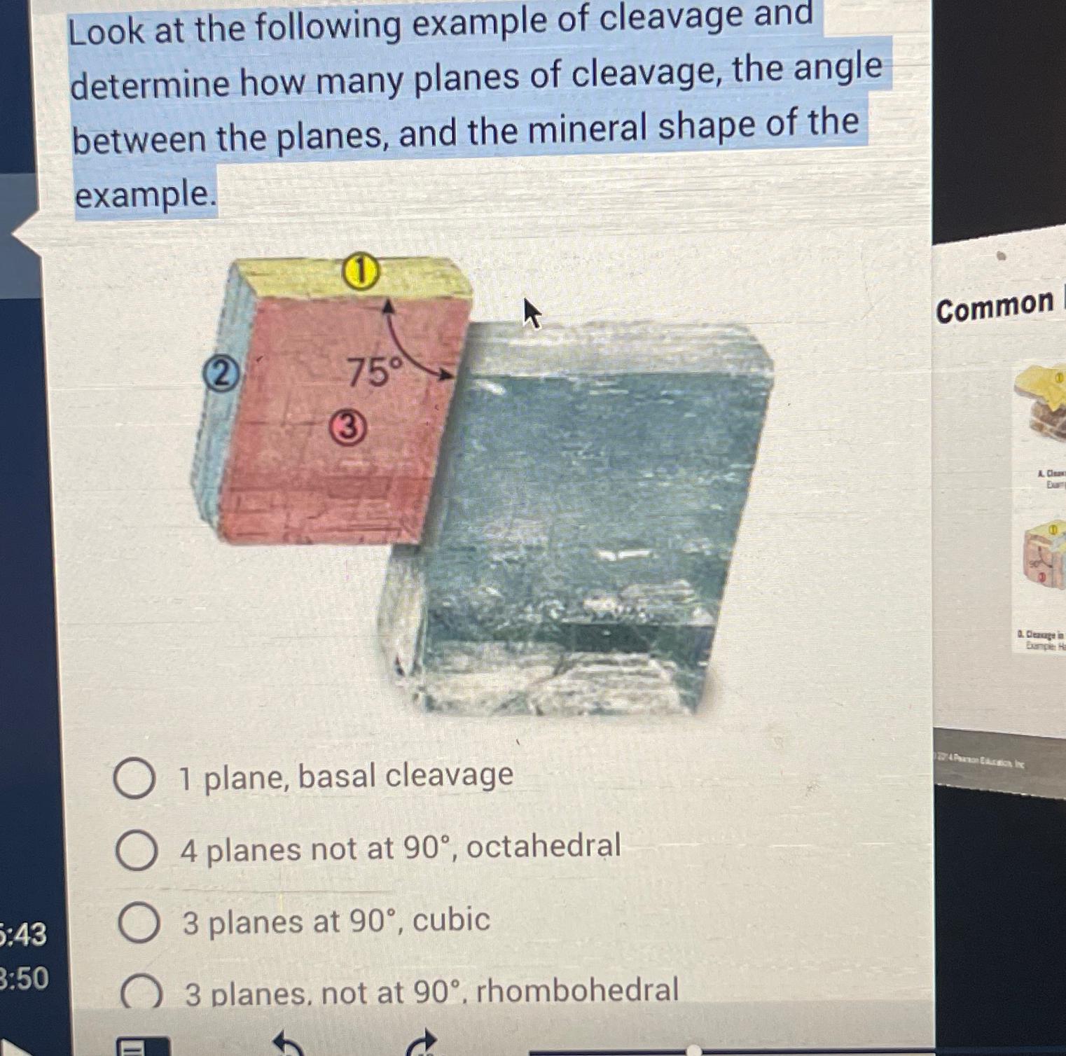 Solved Look at the following example of cleavage and | Chegg.com