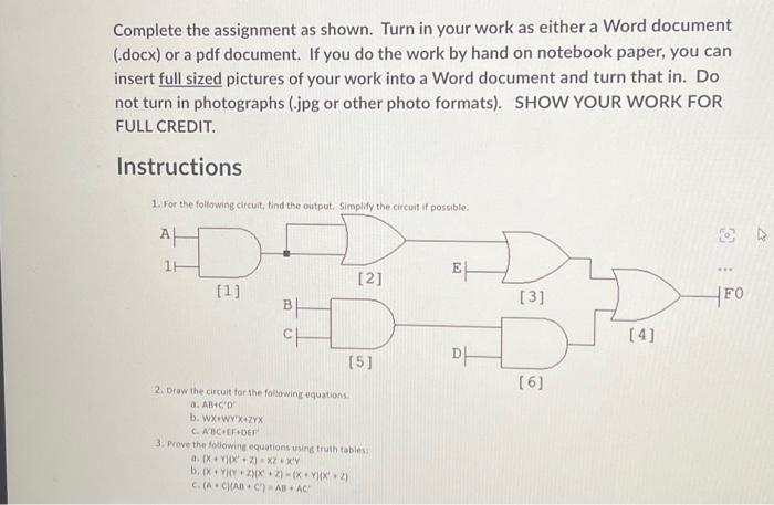 Solved Complete the assignment as shown. Turn in your work | Chegg.com