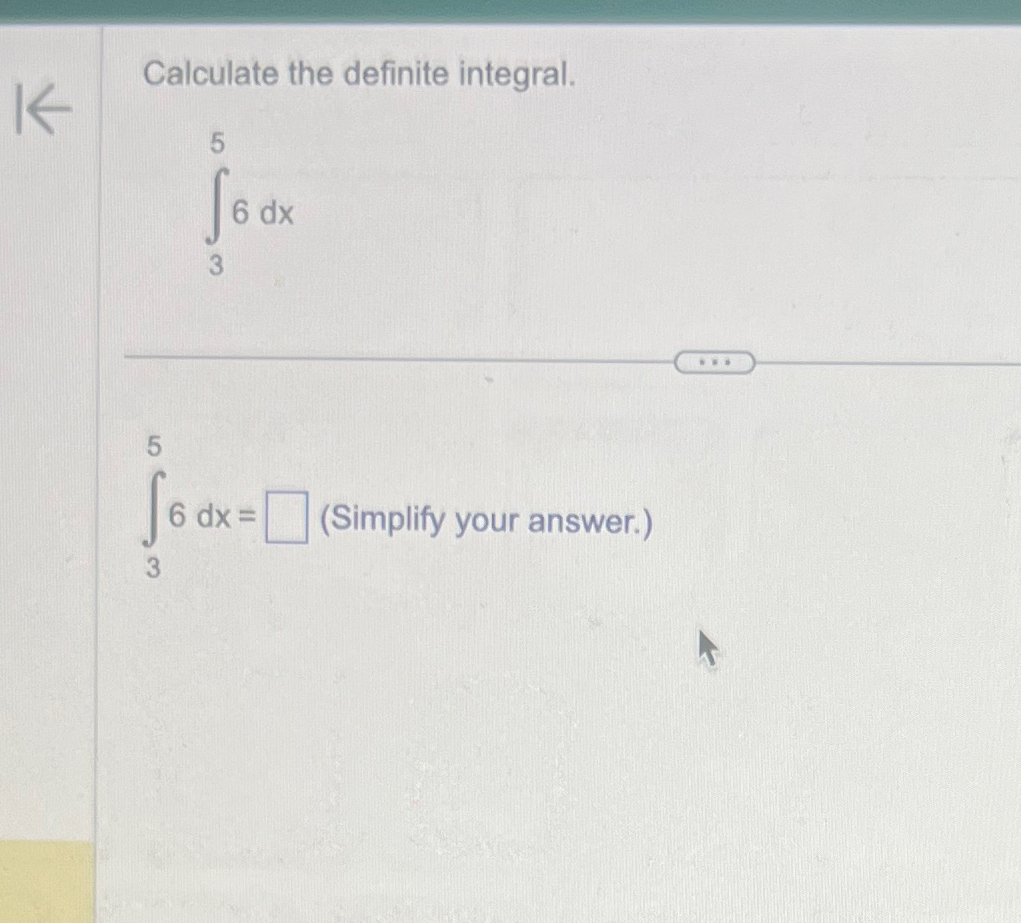 Solved Calculate the definite | Chegg.com