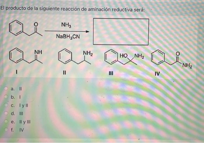 Solved El producto de la siguiente reacción de aminación | Chegg.com