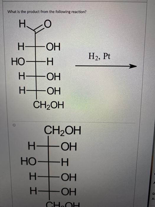 Solved What is the product from the following reaction? Н. O | Chegg.com