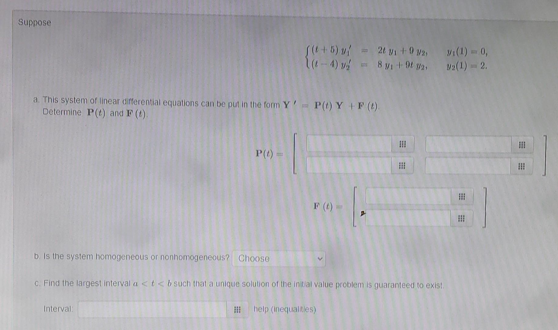 Solved Write The Given Third Order Linear Equation As An 6169