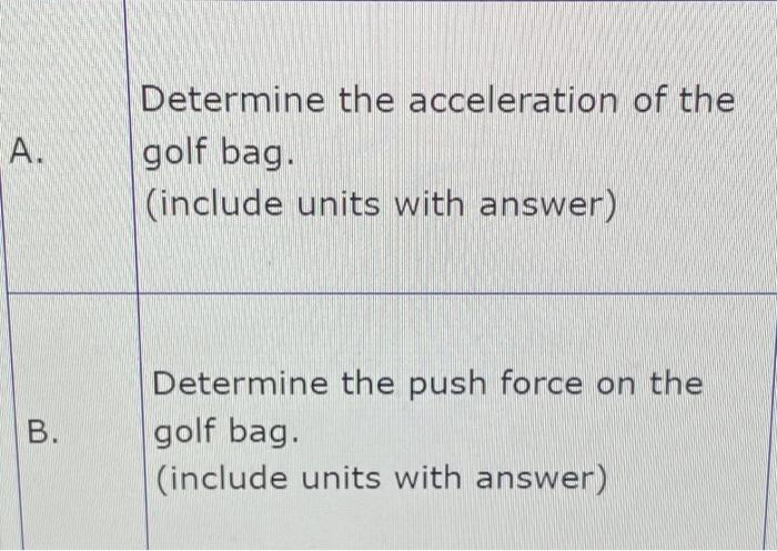 Solved A 199lb golfer is pushing their 20lb golf bag up a | Chegg.com