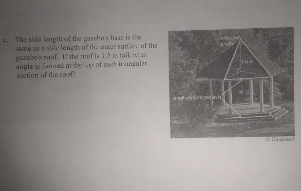 Solved Jared is designing a gazebo like the own shown. Both | Chegg.com