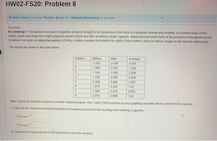 Solved HWO2-FS20: Problem 8 Problem Value: 8 point(s). | Chegg.com