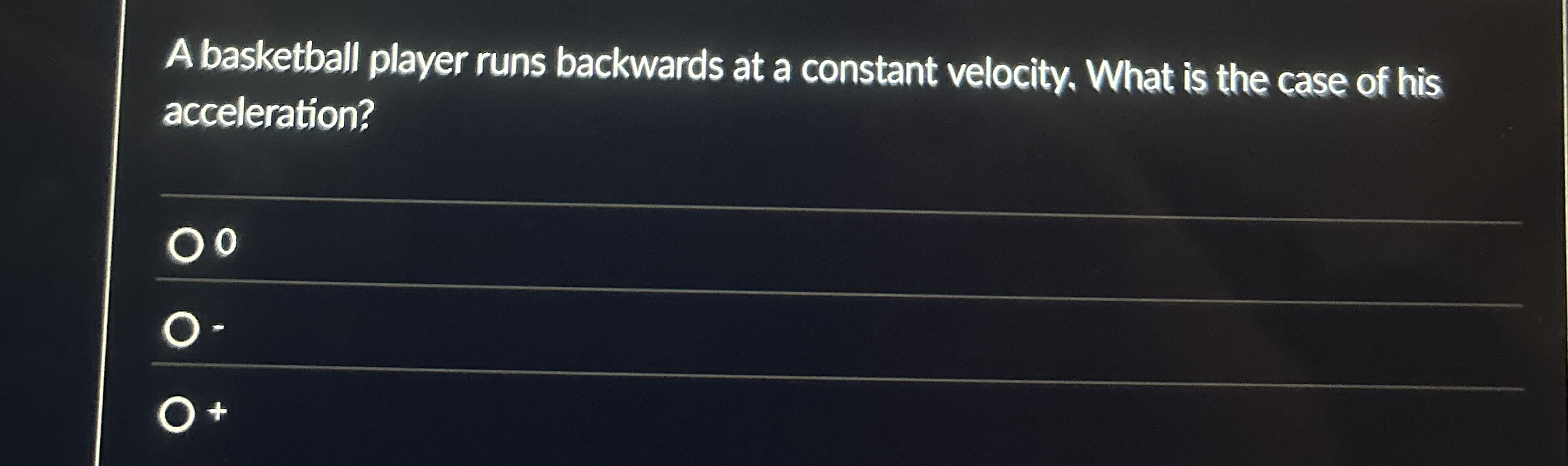 Solved A basketball player runs backwards at a constant | Chegg.com