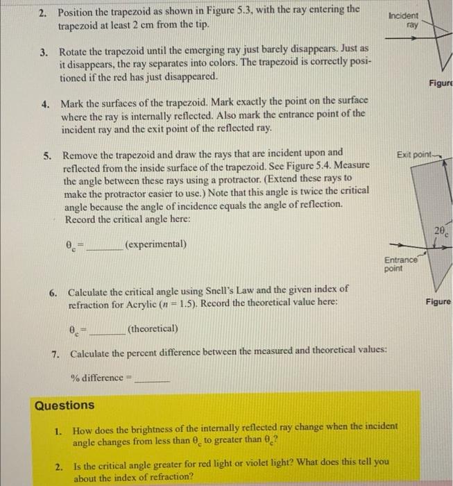 Solved Basic Optics System 7. On a new sheet of paper, | Chegg.com