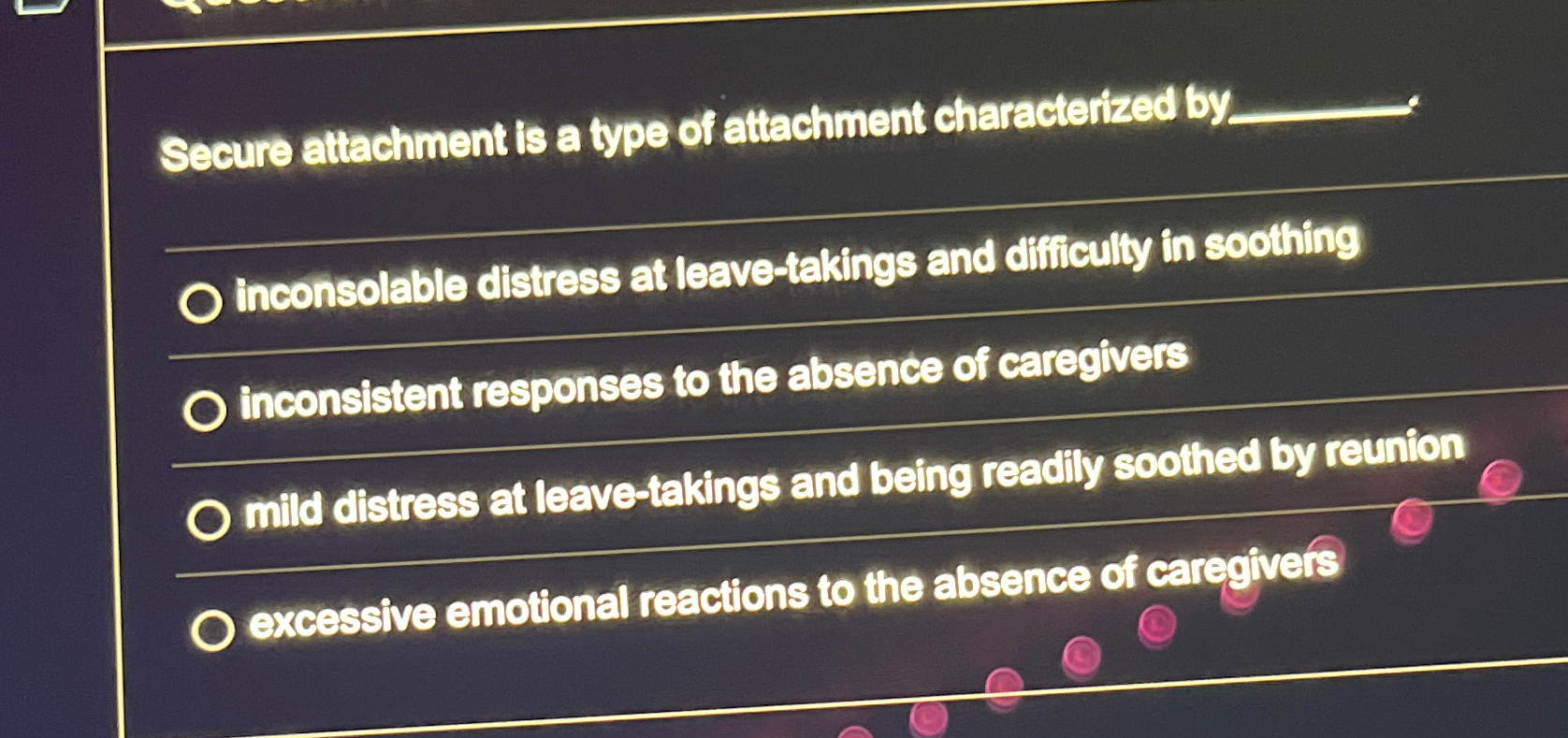 Solved Secure attachment is a type of attachment | Chegg.com