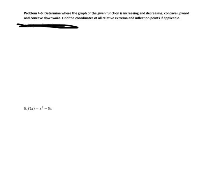 Solved Problem 4-6: Determine where the graph of the given | Chegg.com