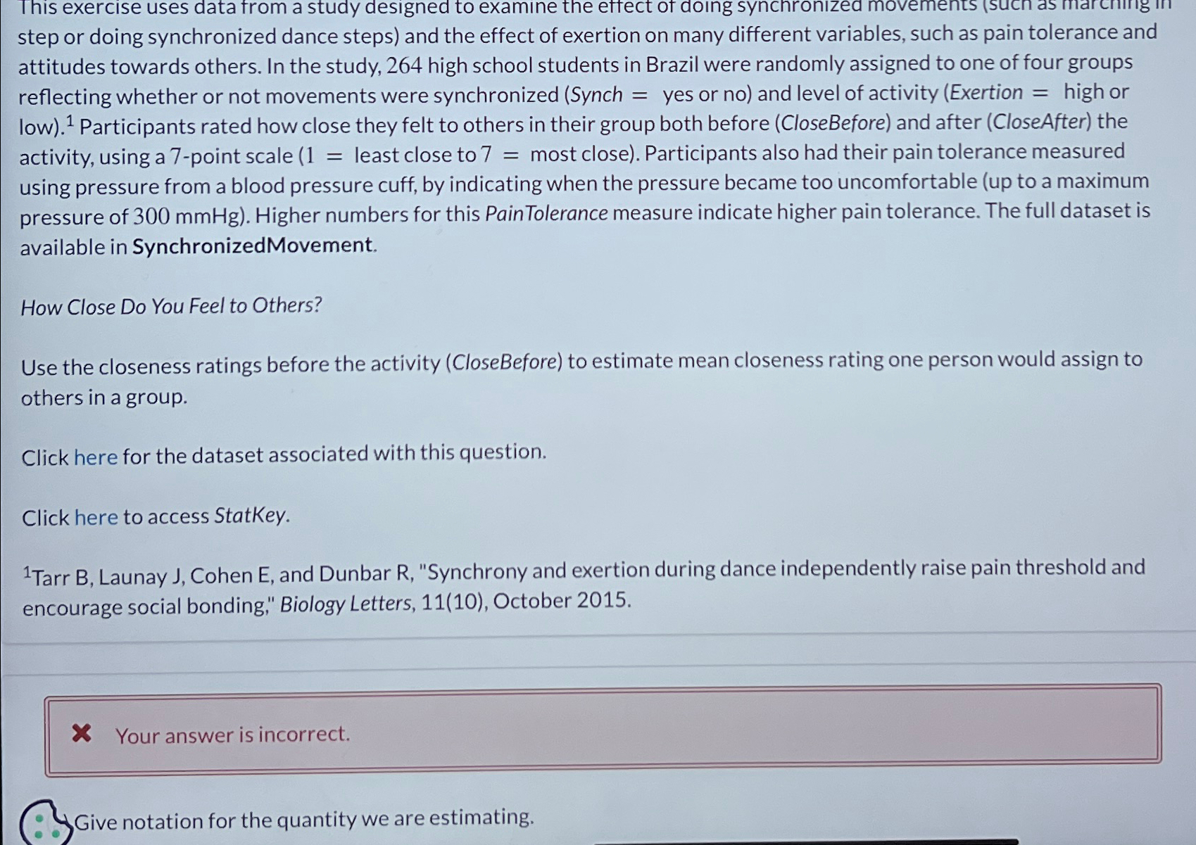 Solved This exercise uses data from a study designed to | Chegg.com