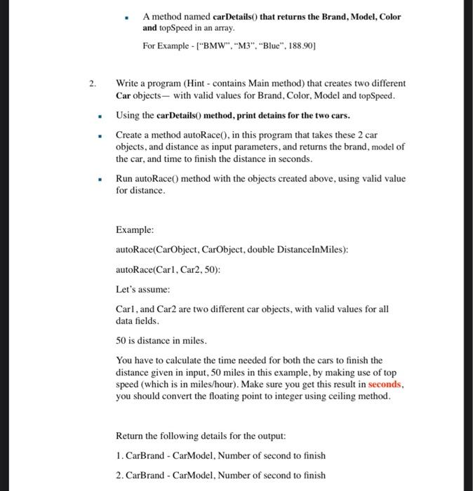 Solved 1. Following the example of the Circle class from | Chegg.com