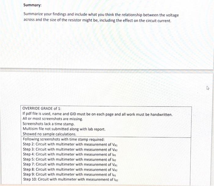 Solved Week 1 Lab Assignment: Introduction to MultiSIM In | Chegg.com