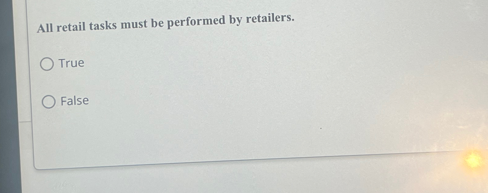 Solved All retail tasks must be performed by | Chegg.com