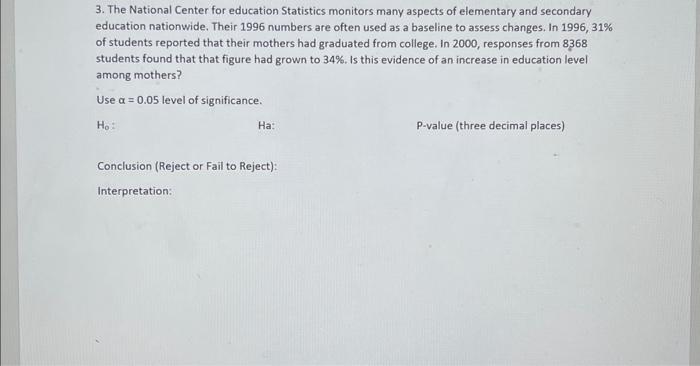 Solved 2. The Graduate Record Examination (GRE) is a test | Chegg.com