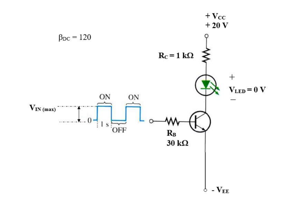 Solved From the LED switch circuit, a current of at least 30 | Chegg.com