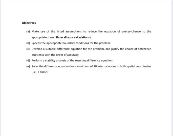 Solved It is desired to develop and solve the governing | Chegg.com