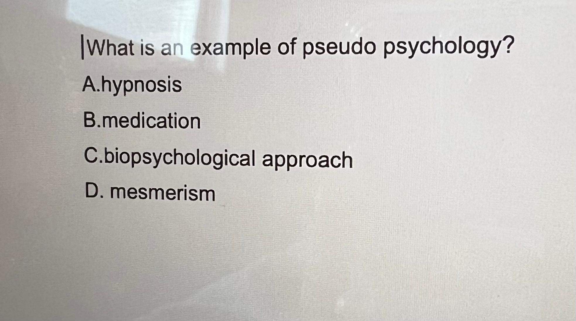 Solved What is an example of pseudo | Chegg.com