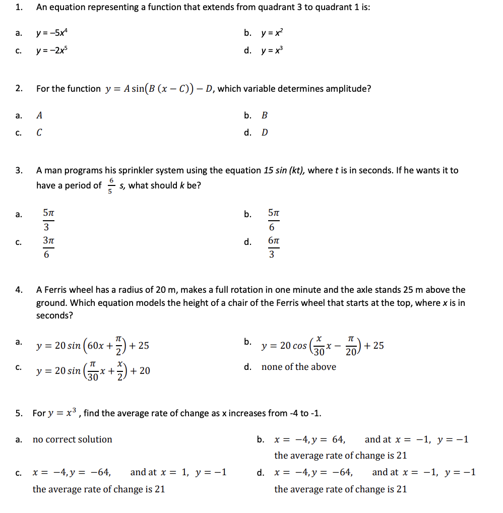 Solved An equation representing a function that extends from | Chegg.com