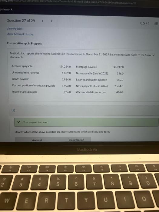Solved View Policies Show Attempt History Current Attempt in | Chegg.com