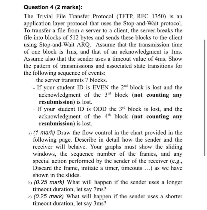 solve question 3 and 4 (data communication and | Chegg.com