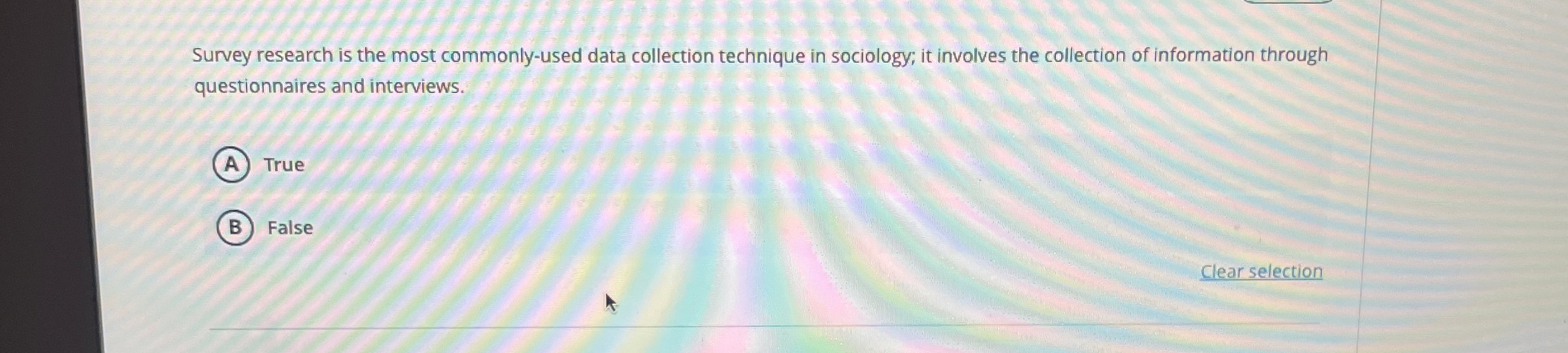 Solved Survey research is the most commonly-used data | Chegg.com