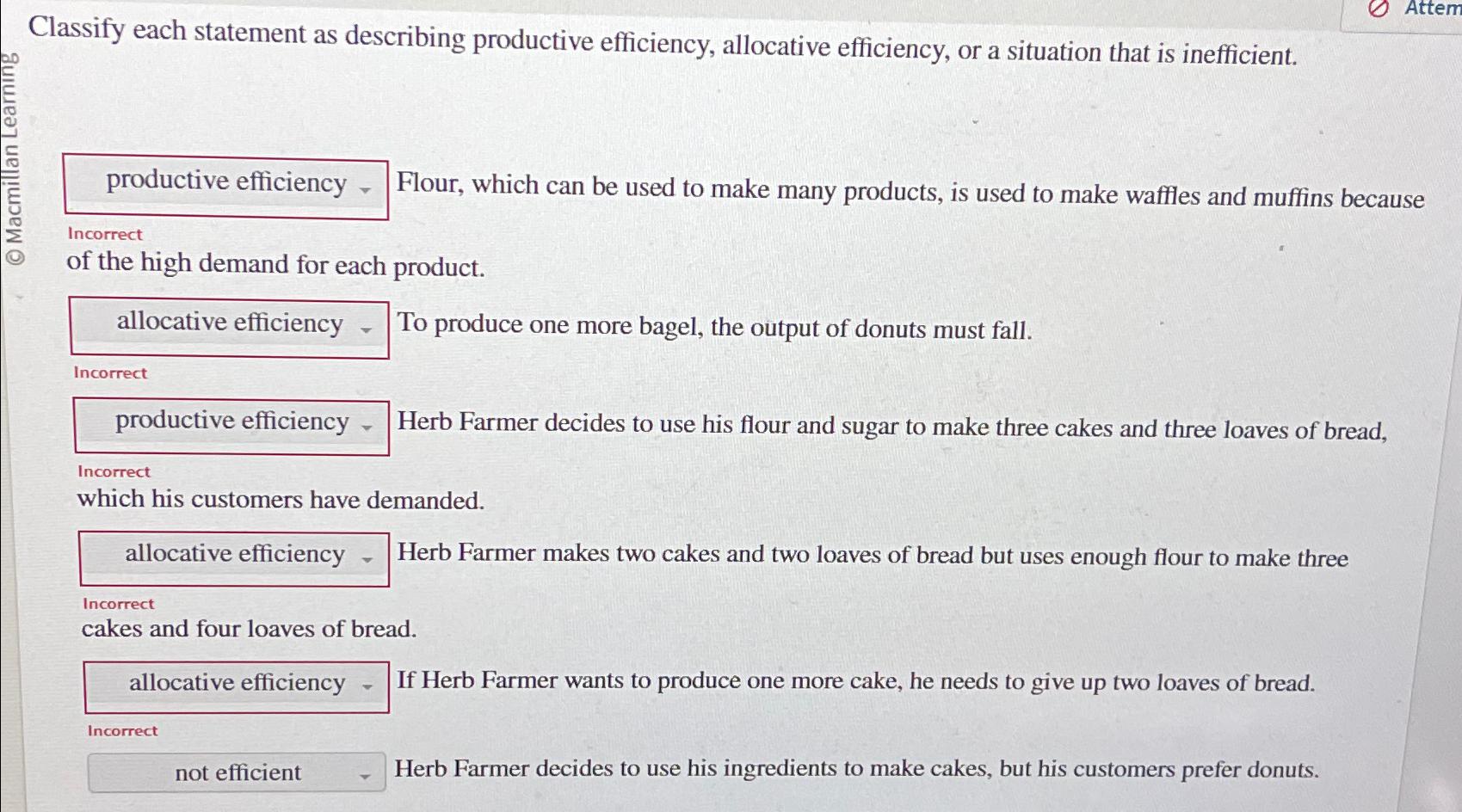 Solved Classify Each Statement As Describing Productive