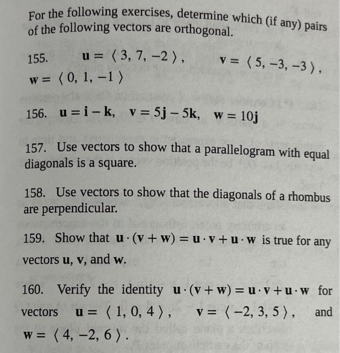 Solved For the following exercises, determine which (if any) | Chegg.com