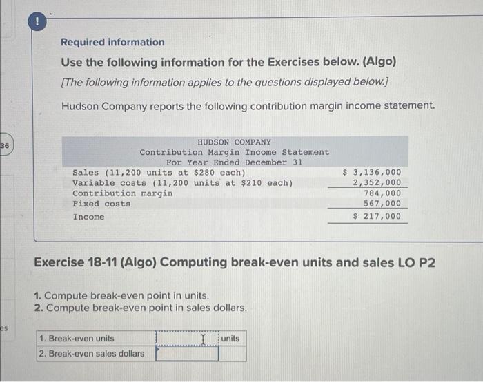 Solved Required information Use the following information | Chegg.com