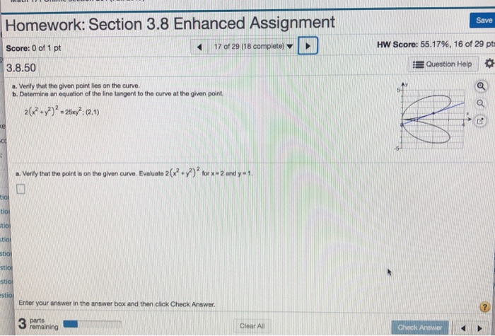 Solved Homework Section 3 8 Enhanced Assignment Score 0 Of