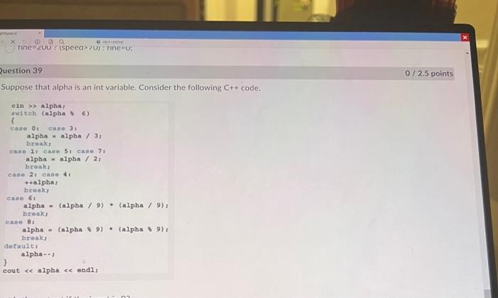 Solved Which of the following is a syntax error? Putting a | Chegg.com
