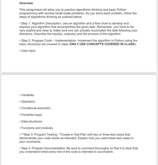 Solved Overview This assignment will allow you to practice | Chegg.com