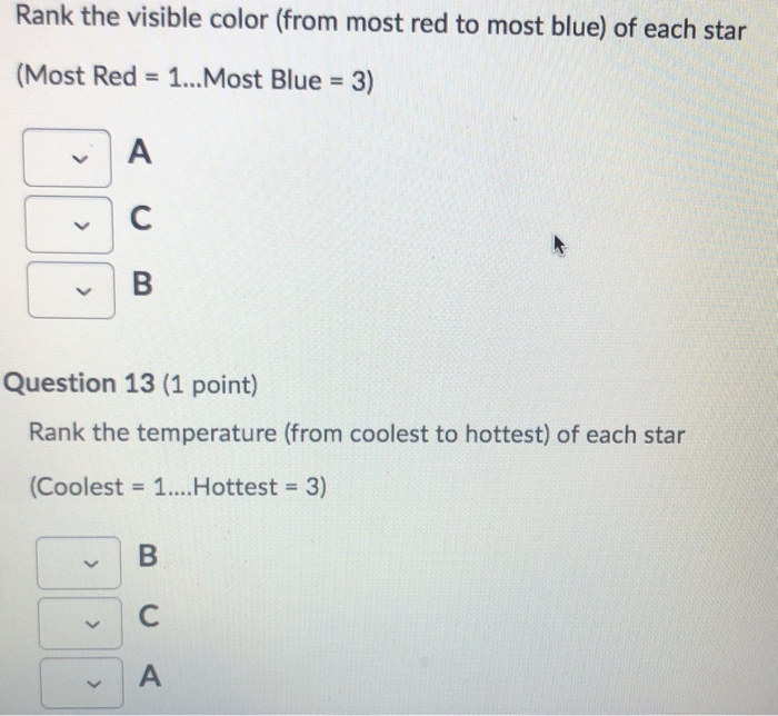 Solved Consider this graph of three different stars' | Chegg.com