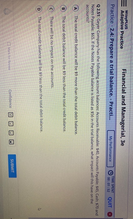 Solved WileyPLUS Adaptive Practice Financial and Managerial, | Chegg.com