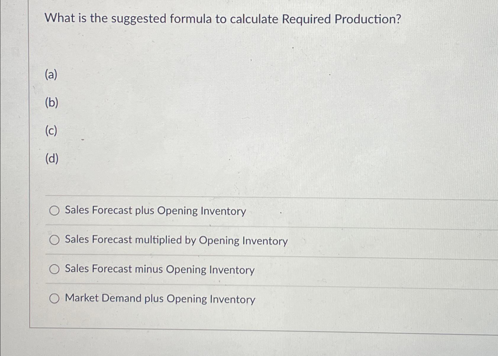 Solved What is the suggested formula to calculate Required | Chegg.com