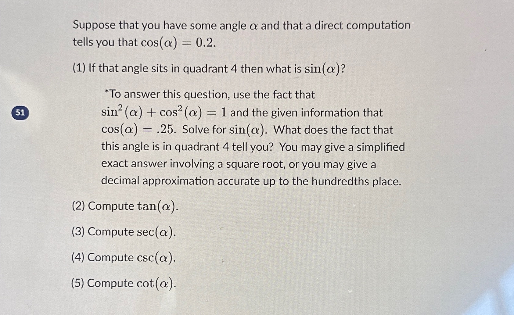 Solved Suppose that you have some angle α ﻿and that a direct | Chegg.com