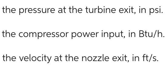 Solved Air enters the diffuser of a turbojet engine with a | Chegg.com