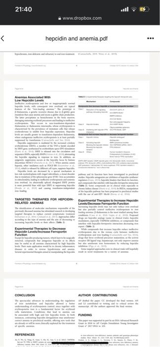 Solved according to this article Why do patients with IRIDA | Chegg.com