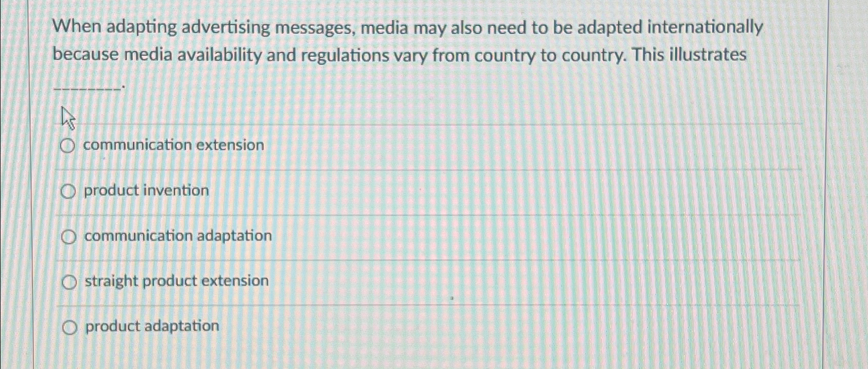 Solved When adapting advertising messages, media may also | Chegg.com