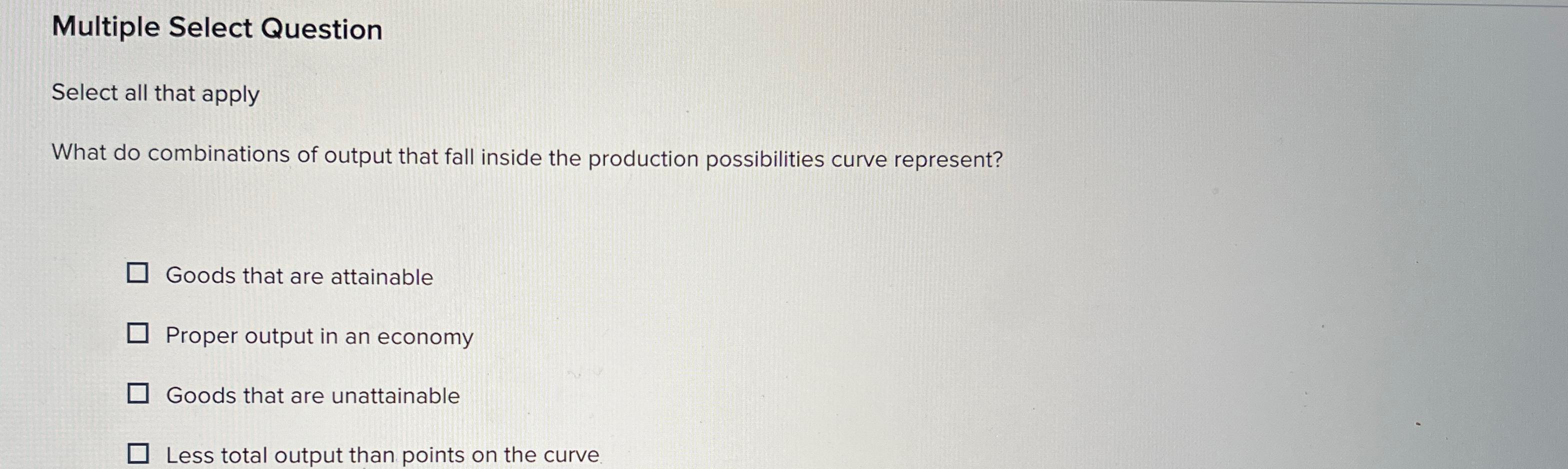 Solved Multiple Select QuestionSelect all that applyWhat do | Chegg.com