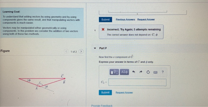 Solved Part E Learning Goal: To understand that adding | Chegg.com