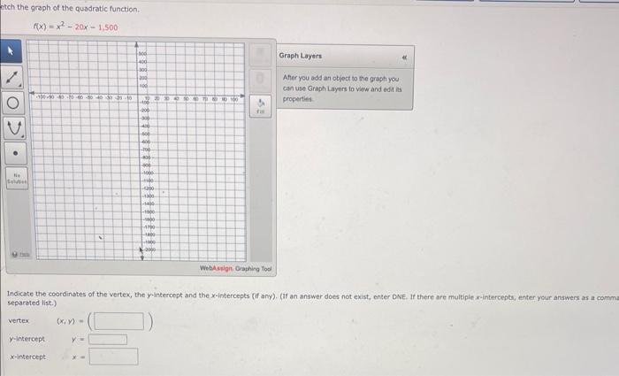 Solved Atch The Graph Of The Quadratic Function