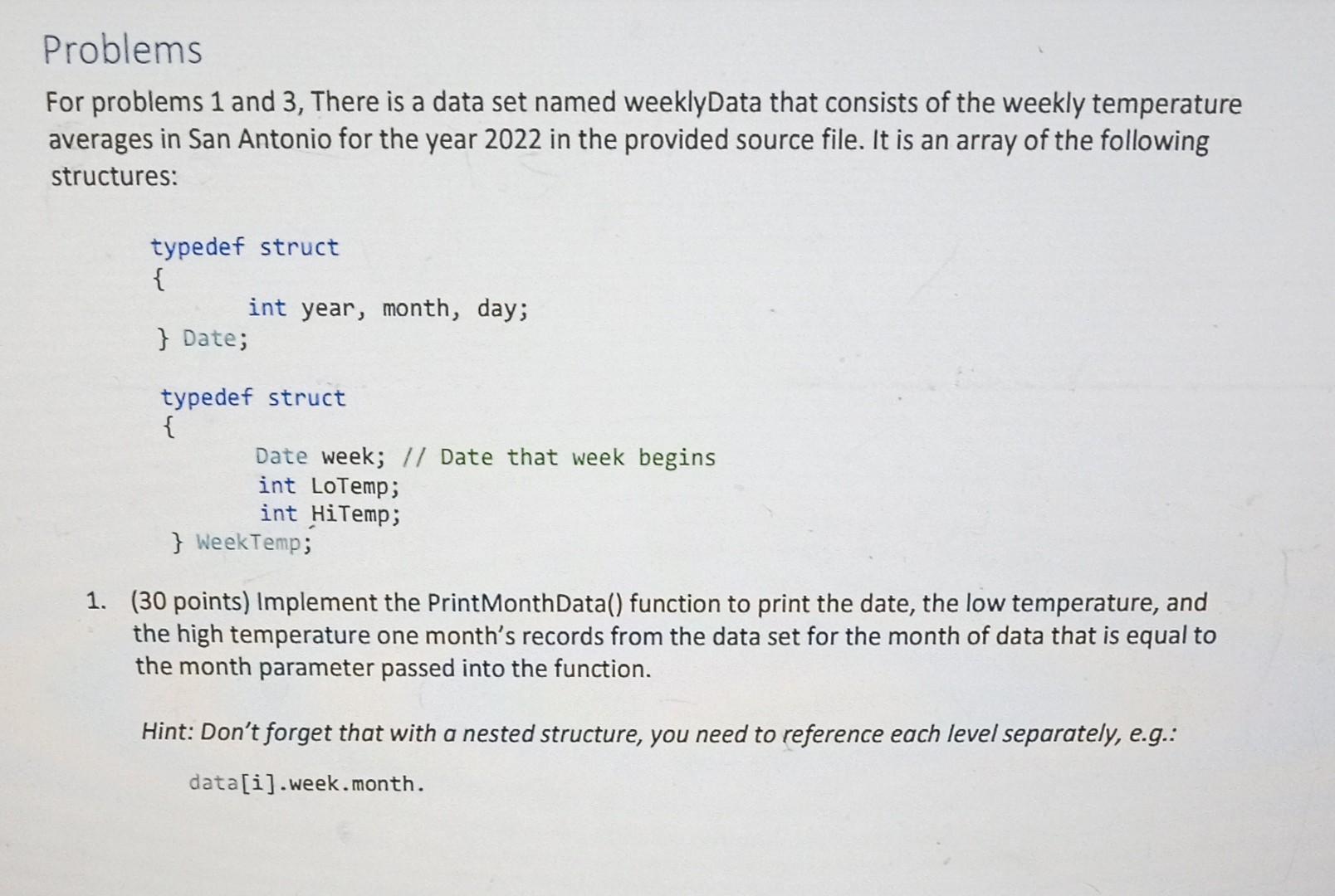 Solved For problems 1 and 3, There is a data set named | Chegg.com