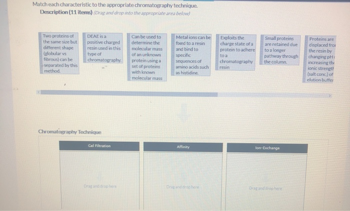 Solved Match each characteristic to the appropriate | Chegg.com