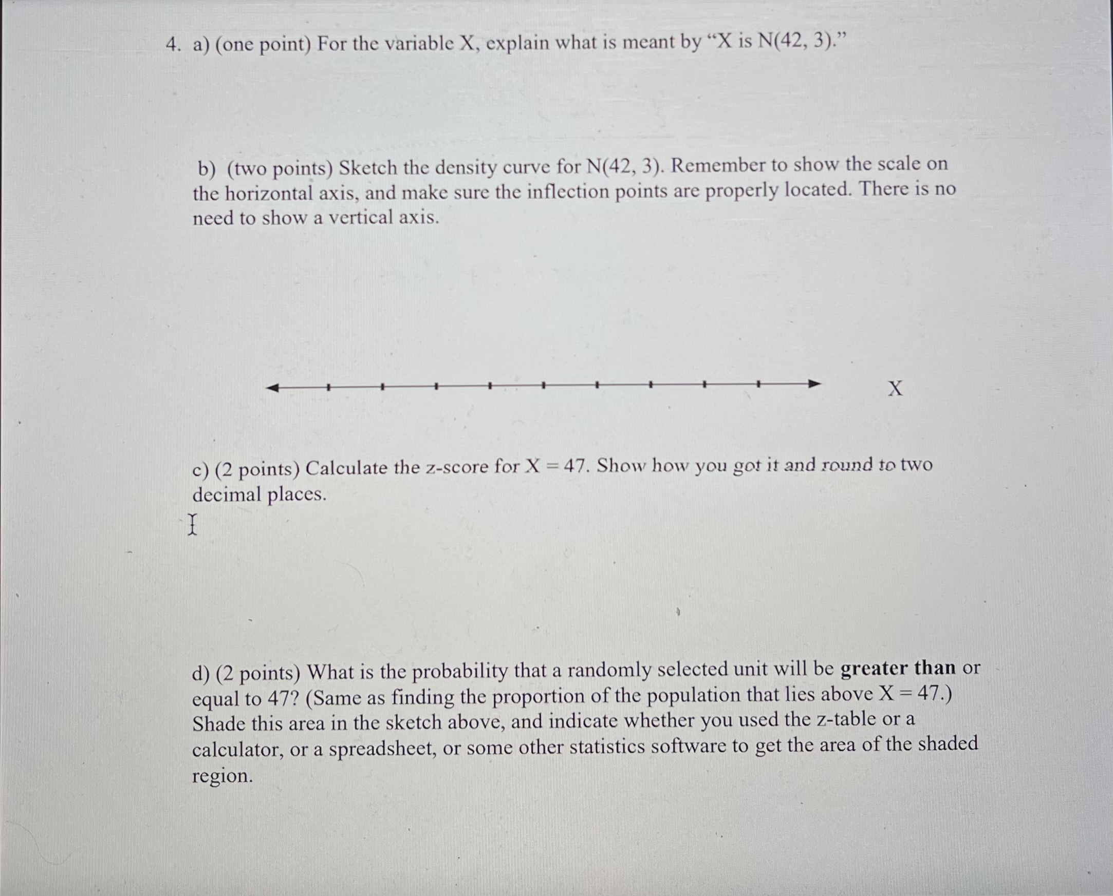 Solved a) (one point) ﻿For the variable x, ﻿explain what is | Chegg.com