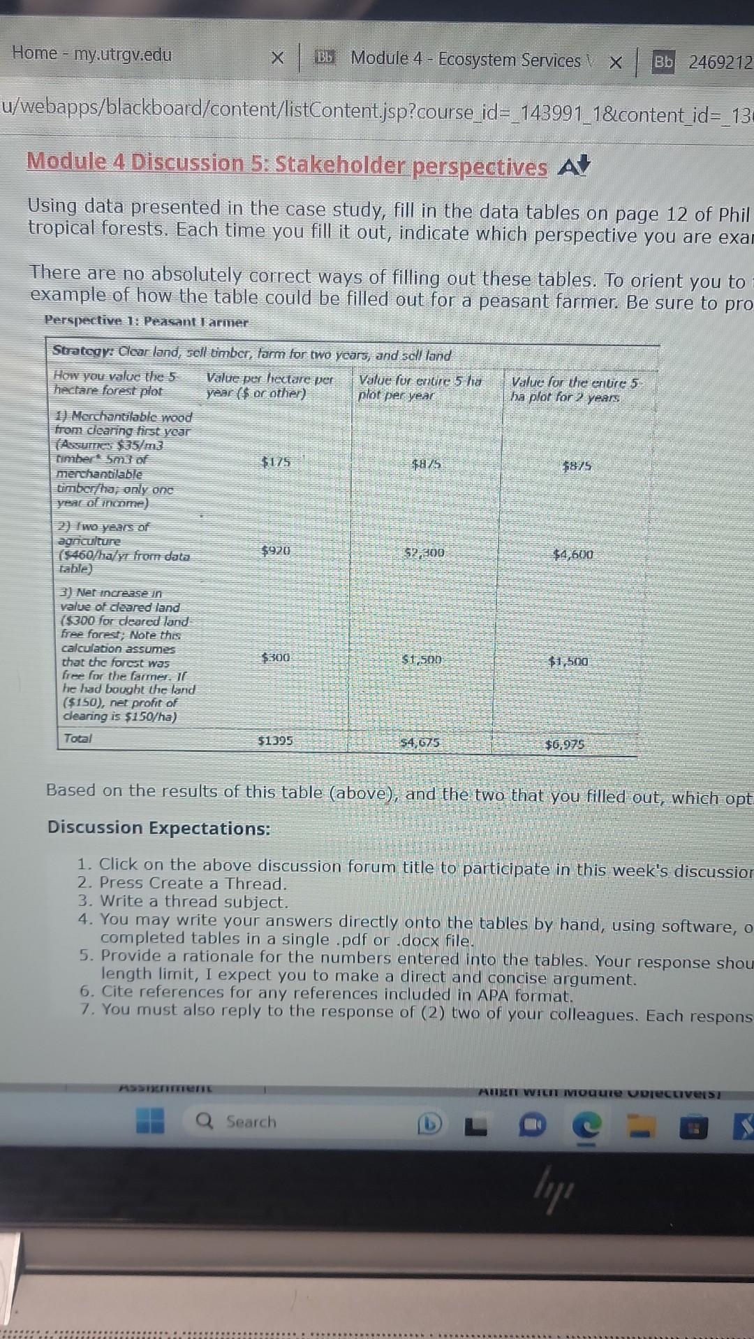 Module 4 Discussion 5: Stakeholder perspectives A? | Chegg.com
