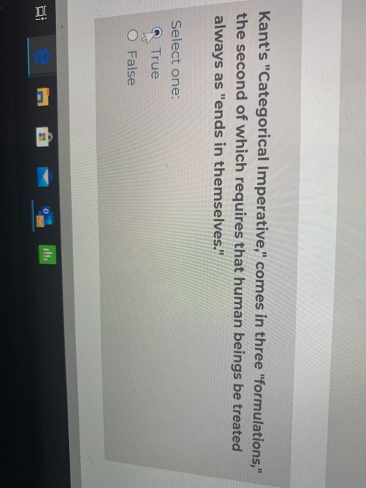 Solved Kant's "Categorical Imperative," comes in three | Chegg.com